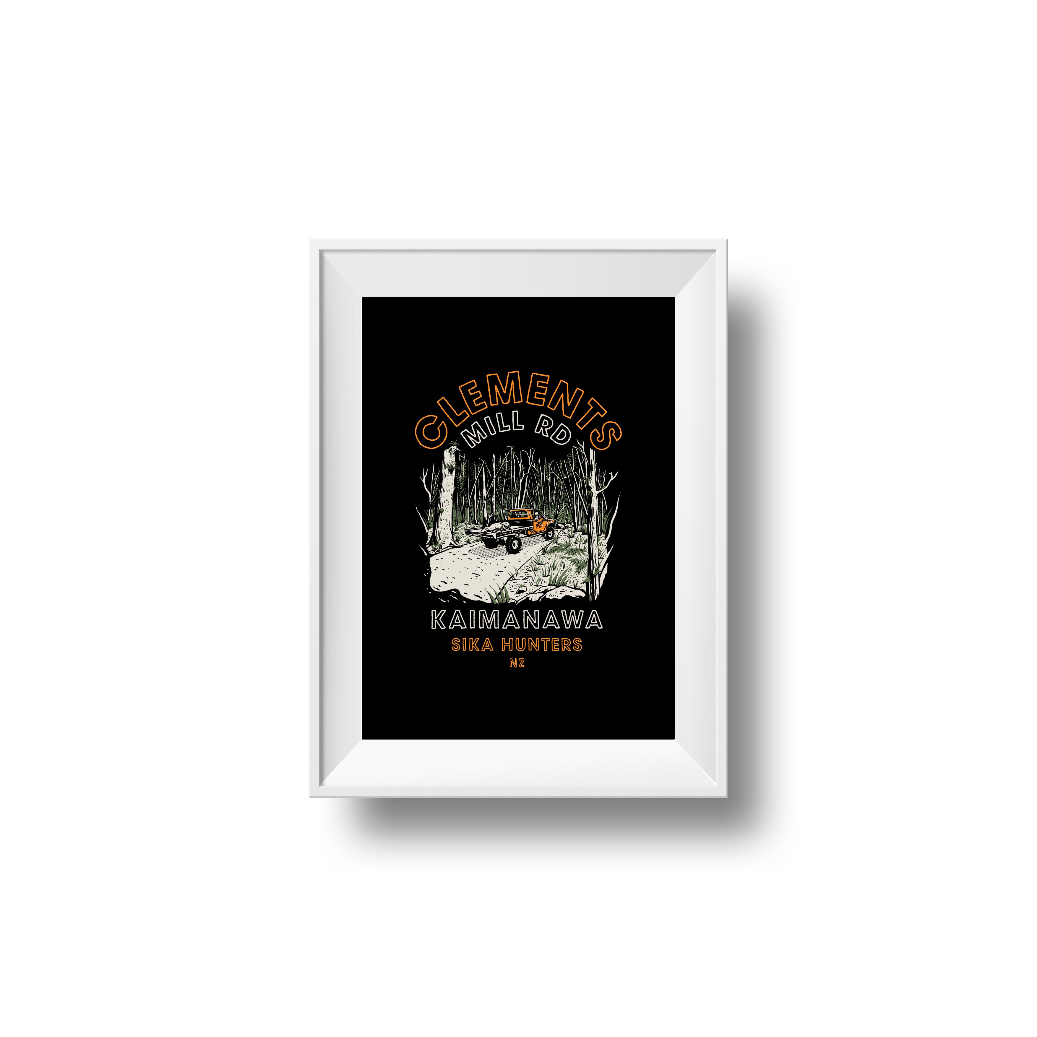 Clements Mill Road A2 Art Print – Hunters New Zealand